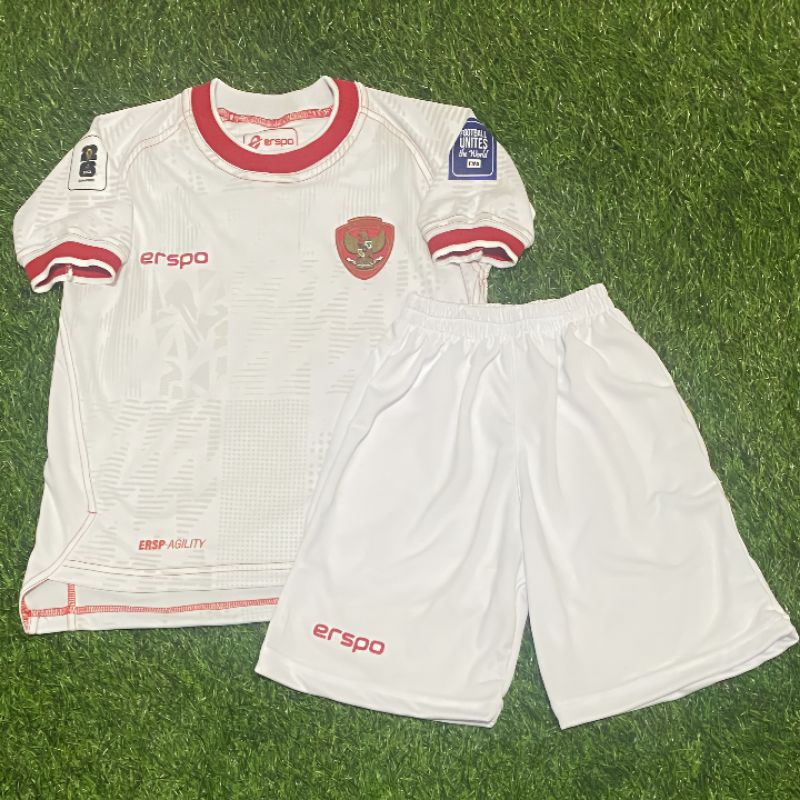 Jual Jersey Timnas Indonesia 2024 Anak Away Setelan Jersey Timnas Anak Fullpatch Piala Dunia ...