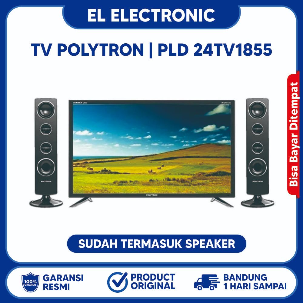 Jual TV LED 24 INCH POLYTRON PLD 24TV1855 | Shopee Indonesia