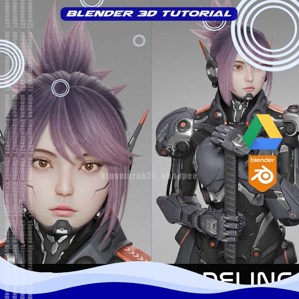 Jual Blender 3D Tutorial Template tutorial blender - Ombak Biru ...