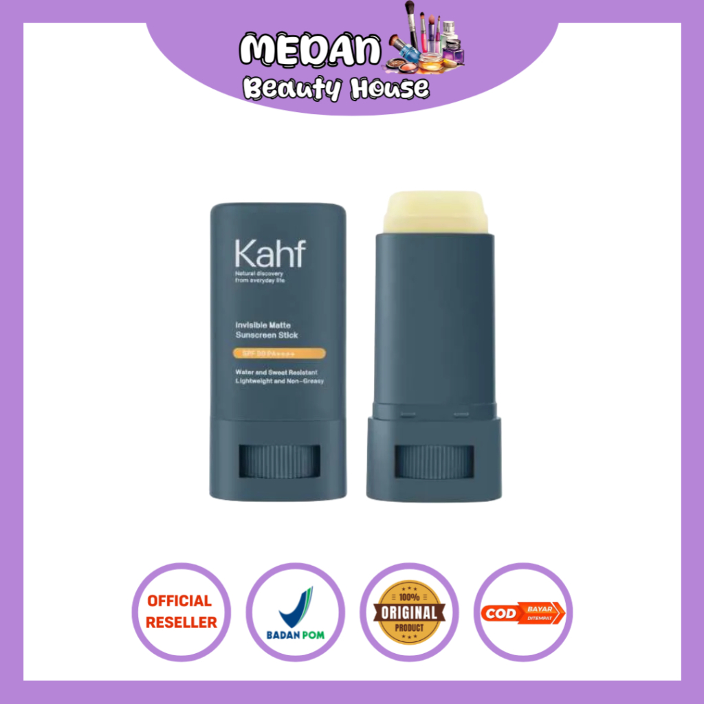 Jual Kahf Invisible Matte Sunscreen Stick SPF 50 PA++++ 22 g (Sunscreen ...