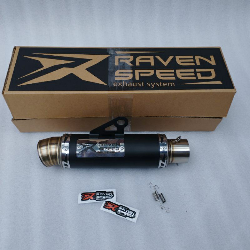 Jual silencer inlet 50 kompetisi original RAVEN SPEED blacek doff ...
