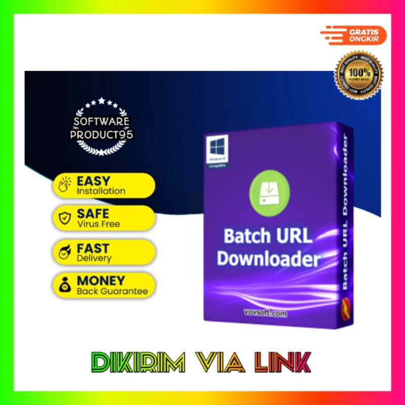 Jual Unduh banyak file dengan mudah : VovSoft Batch URL Downloader 6 [WIN] | Shopee Indonesia