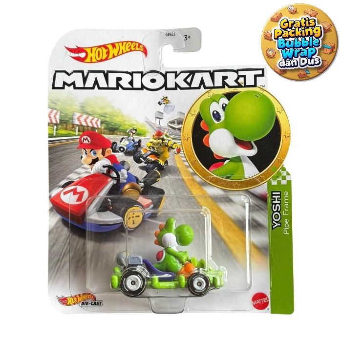 Jual Hot Wheels Yoshi Pipe Frame Mario Kart Series | Shopee Indonesia