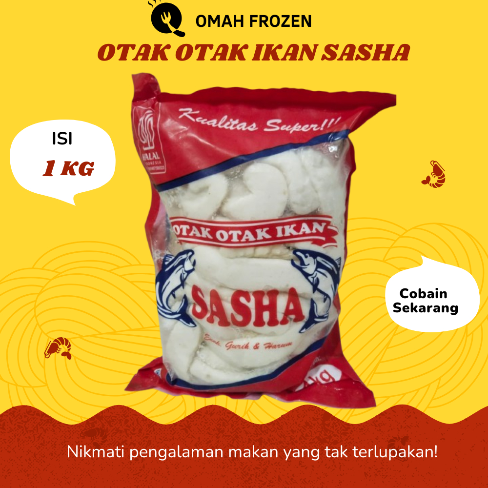 Jual OTAK OTAK IKAN SASHA 1 KG frozen food makanan kemasan olahan ...