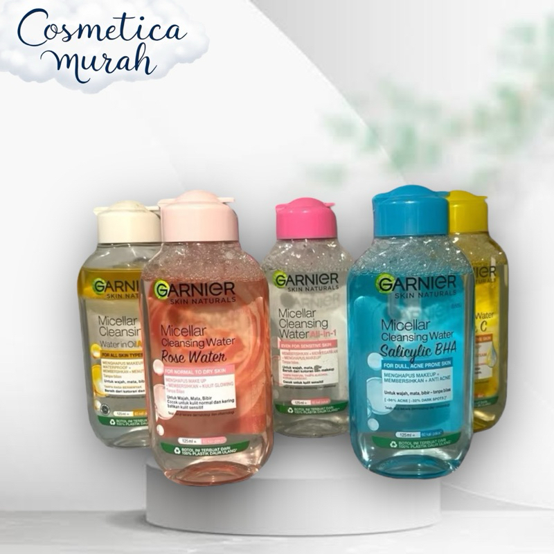 Jual GARNIER MICELLAR WATER 125 ML - PEMBERSIH WAJAD DAN MAKE UP PINK ...