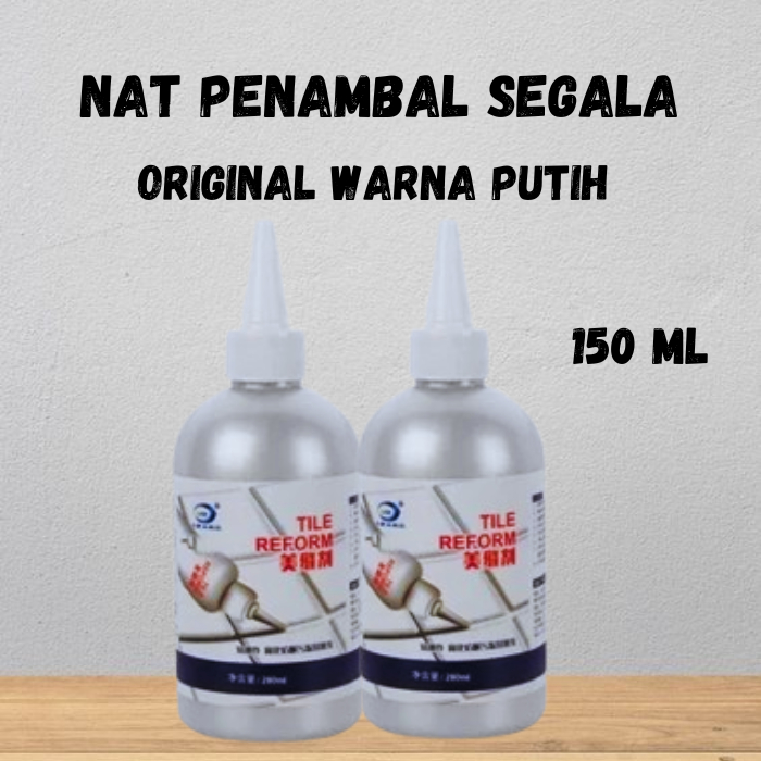 Jual Nat Tile Reform Tingkat Penambalan Segala Original Warna Putih 150 ...