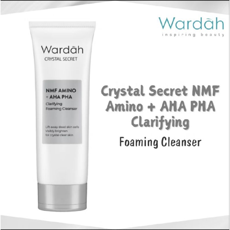 Jual Wardah Crystal Secret NMF AMINO + AHA PHA Foaming Cleanser 100ml | Shopee Indonesia