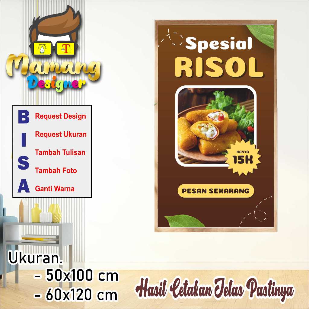 Jual Spanduk Banner Usaha Risol Mayo Bahan Bagus | Shopee Indonesia