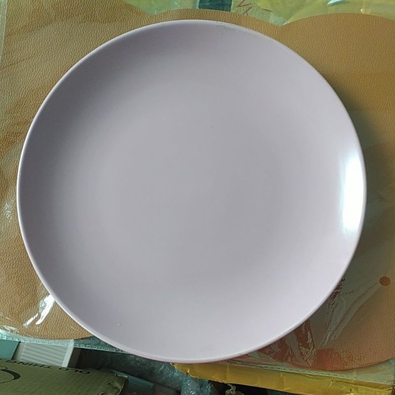 Jual Piring Makan Plate warna Ungu mewah elegant | Shopee Indonesia