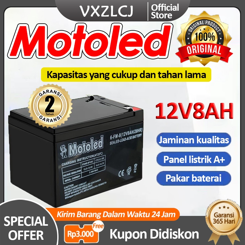 Jual Aki Battery 8AH Msa Hitam/Aki Tangki Semprot/Aki Mobil Mainan/Aki Battery Batre Accu ...