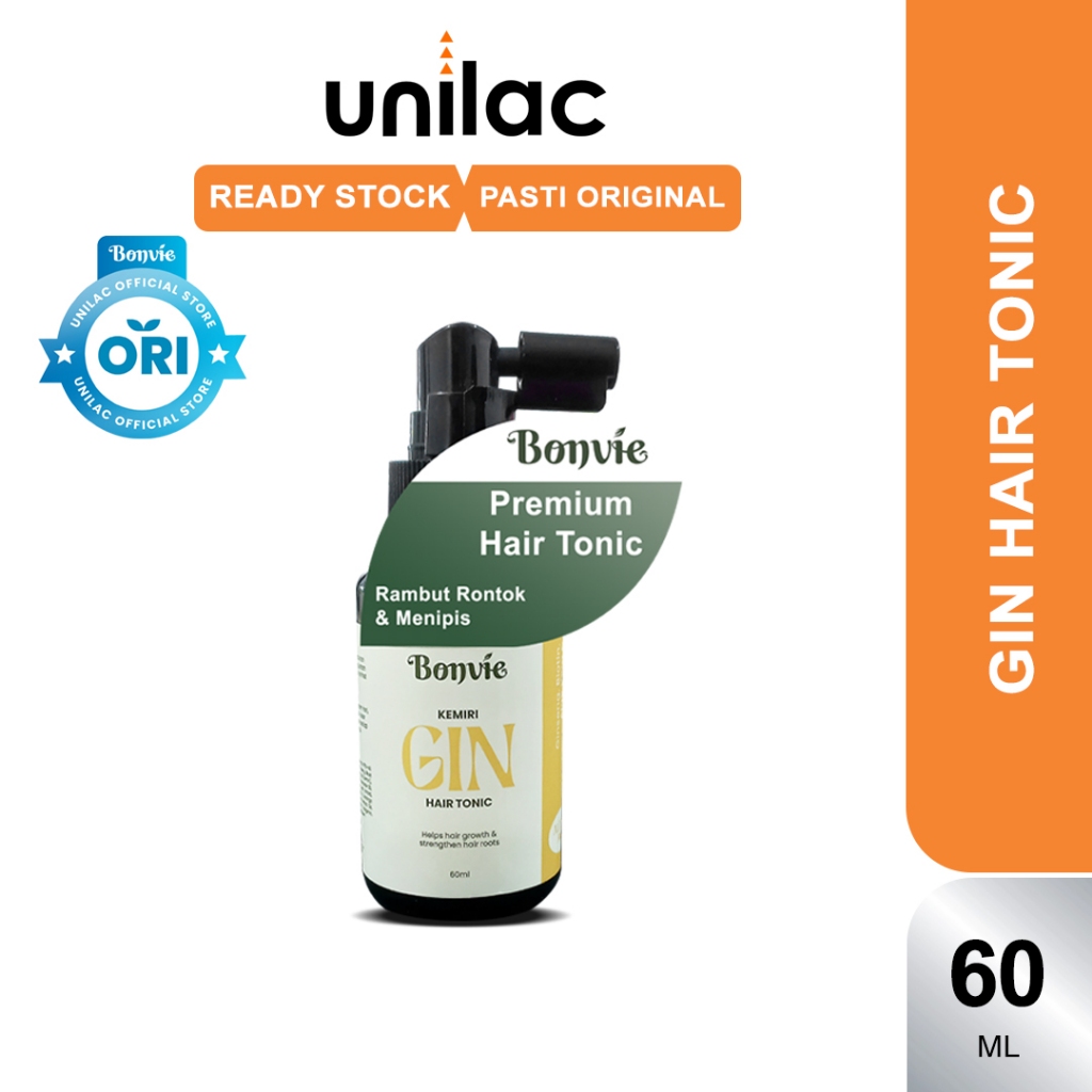 Jual Bonvie Kemiri Gin Hair Tonic Ginseng Rambut Rontok 60ml - Bonvie ...