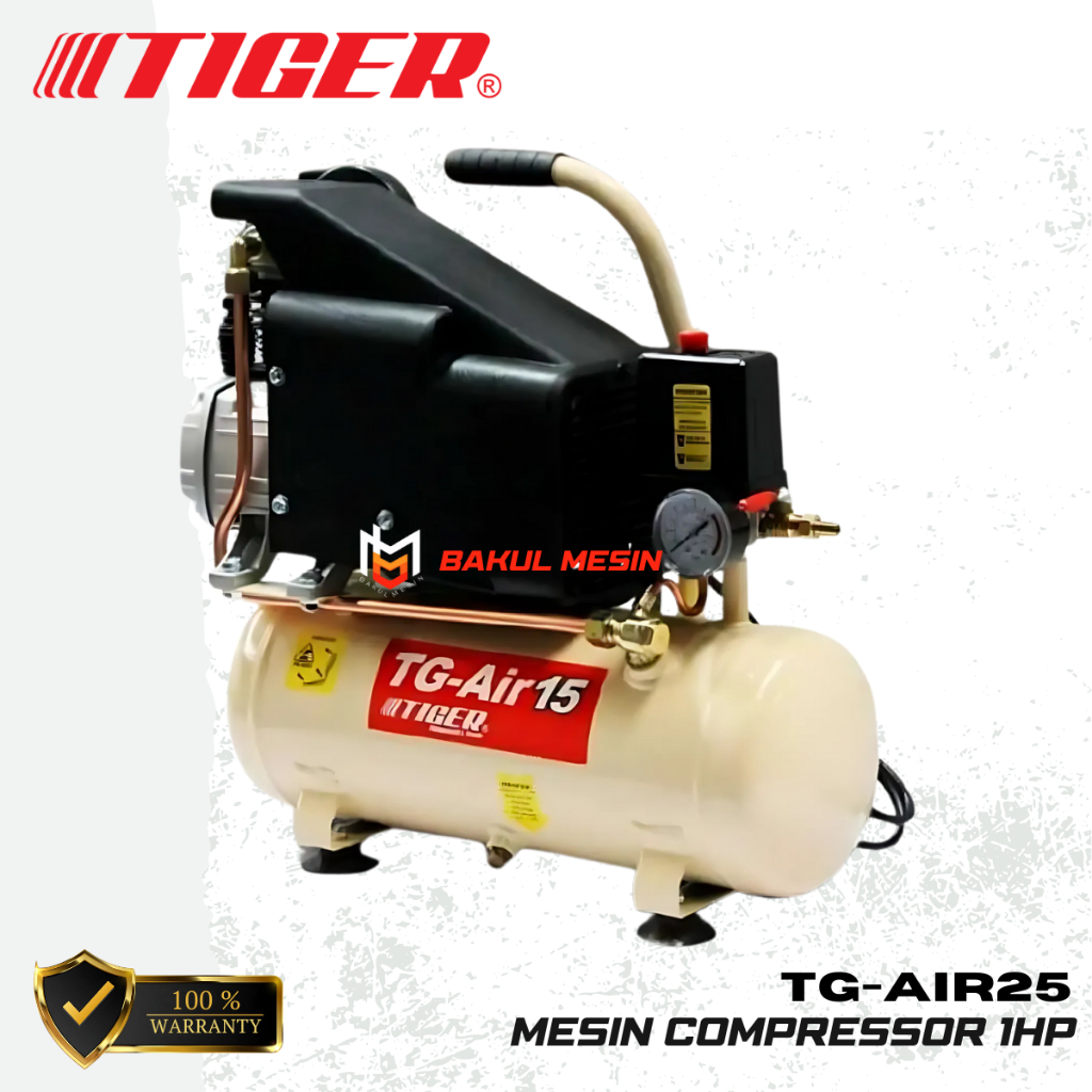 Jual TIGER TG-AIR25 AIR COMPRESSOR 1Hp MESIN KOMPRESOR TG AIR 25 | Shopee Indonesia