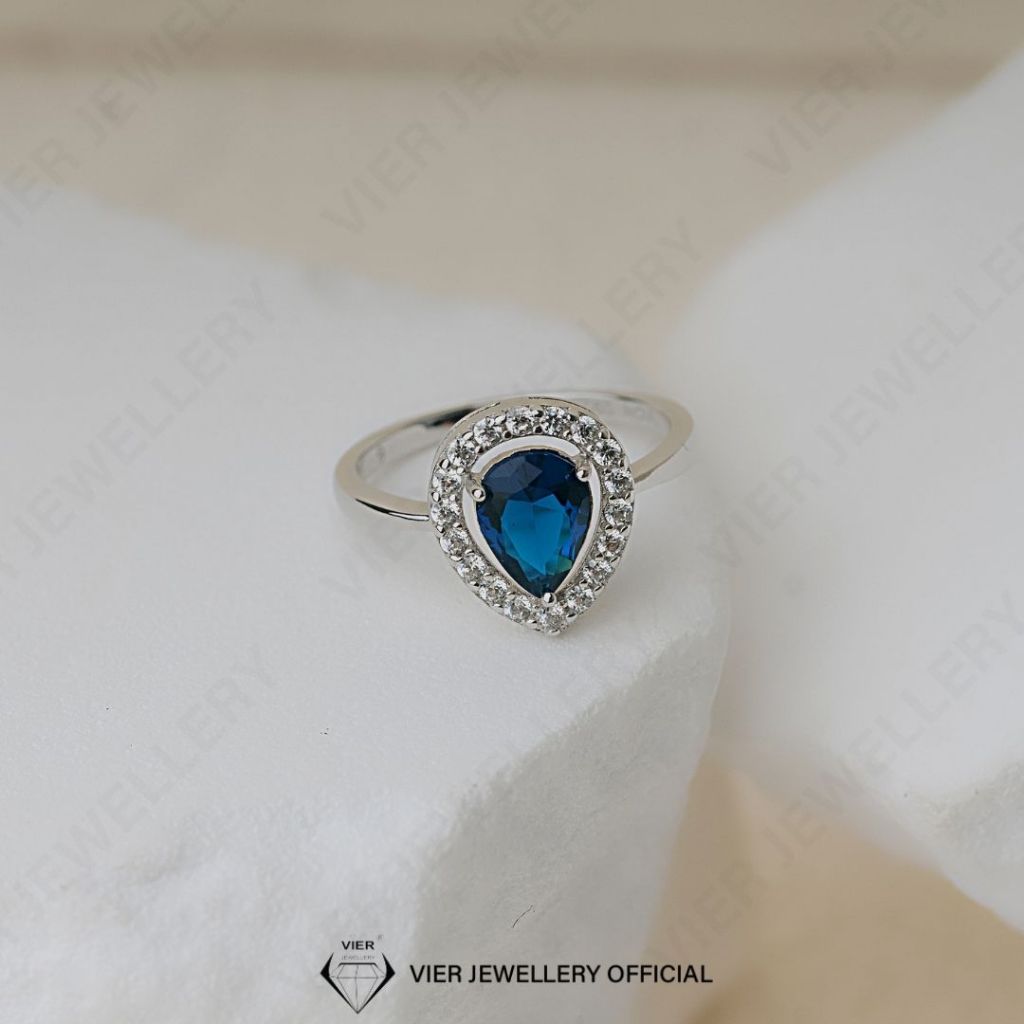 Jual Vion S925 Ring 16767 Cincin Silver925/Perak Wanita Crystal ...