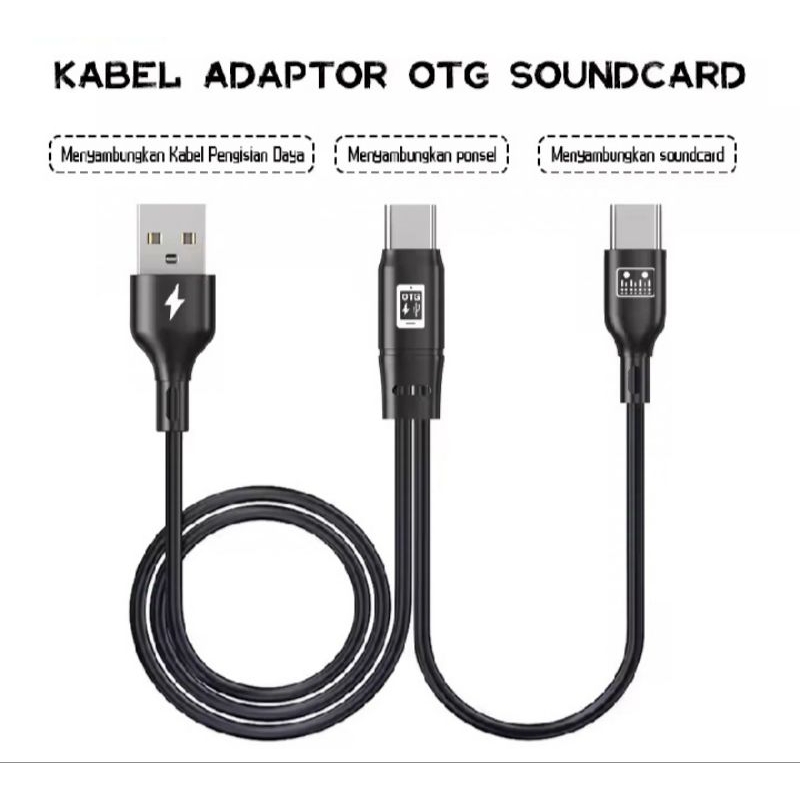 Jual Kabel OTG Tipe C untuk sound card | Shopee Indonesia