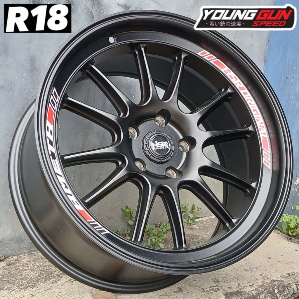 Jual velg jdm ring 18 hsr ameth untuk innova xpander terios rush ...