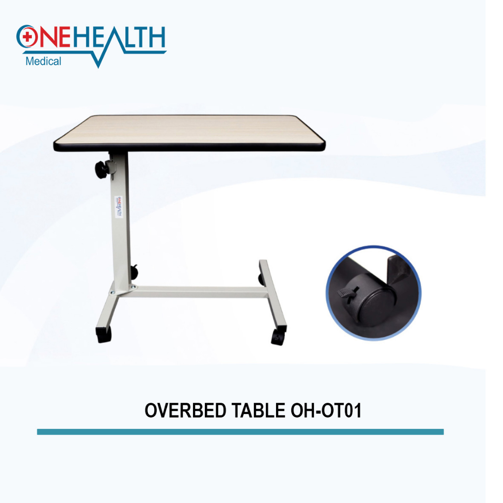 Jual OVERBED TABLE ONEHEALTH OH-OT01 MEJA MAKAN PORTABLE UNTUK PASIEN ...