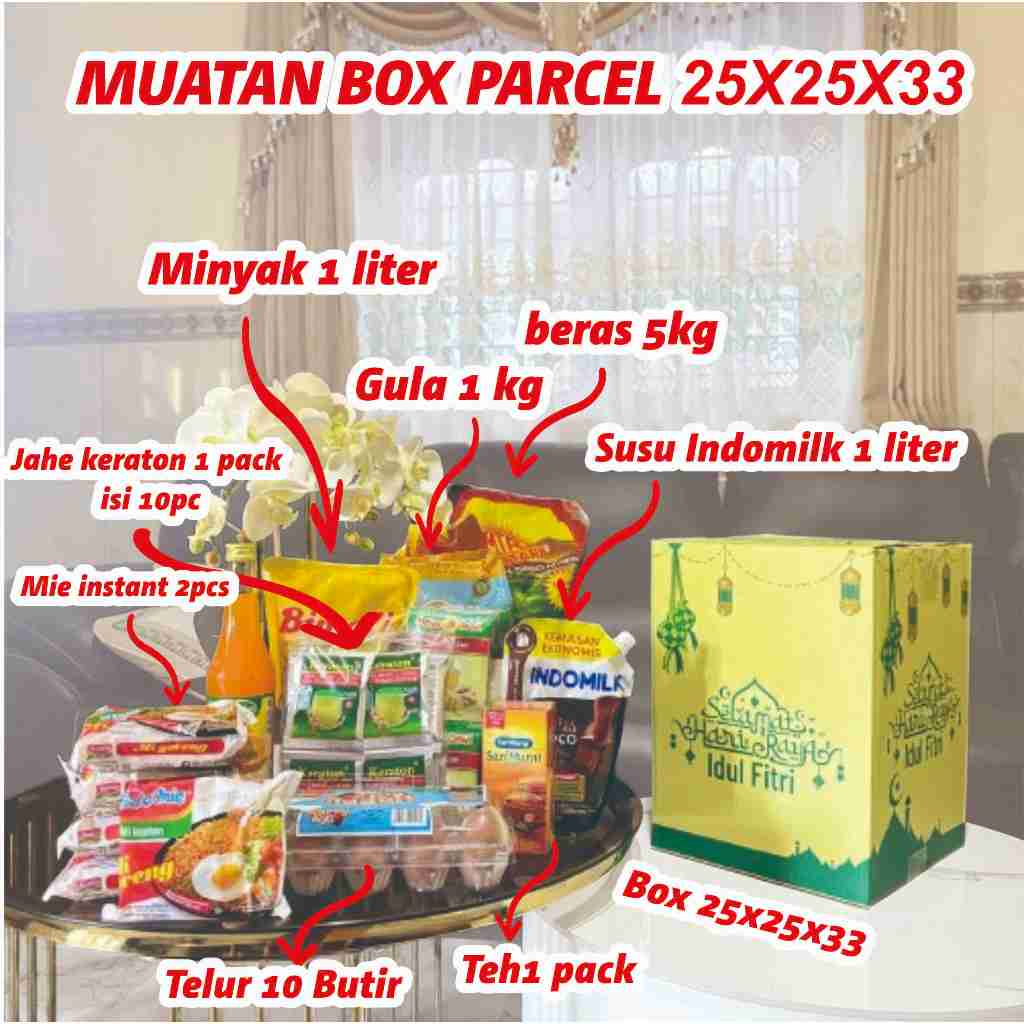 Jual Box Parcel 25x25x33 Cm / Kardus Parcel/Box Parcel Lebaran / Box ...