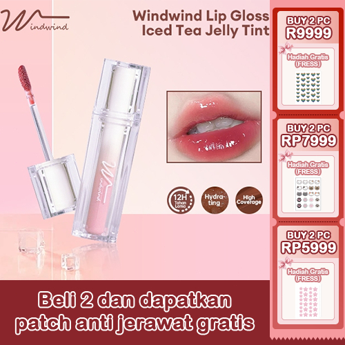 Jual Windwind Lip Gloss Iced Tea Jelly Tint Lipstik Glossy Water Mirror ...