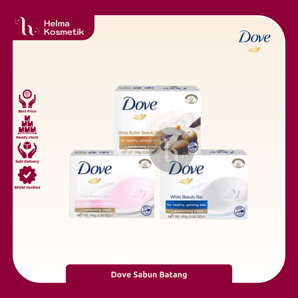 Jual DOVE Beauty Bar Soap Pink | Shea Butter | Beauty Cream 90g - Sabun ...