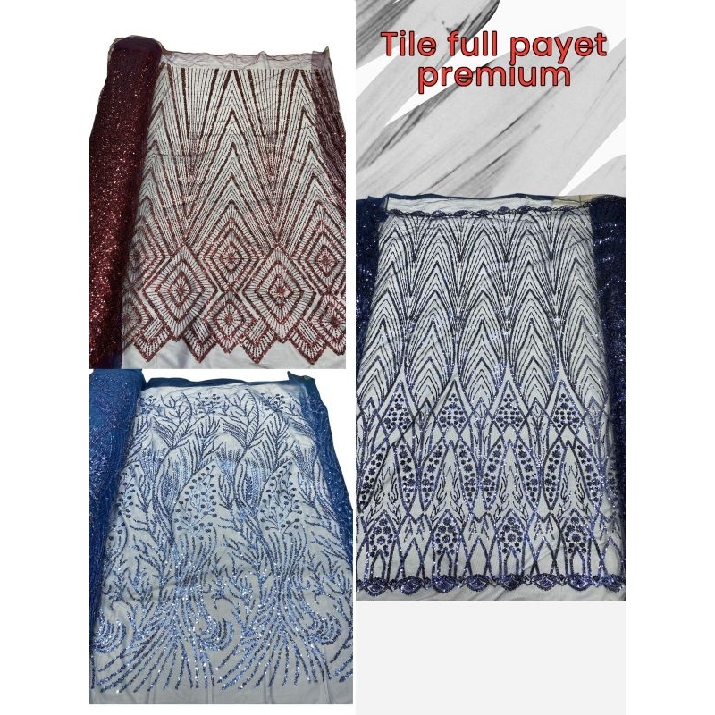 Jual Tali Payet Premium ( Tile 3D full Payet Elegant Limited editions ...