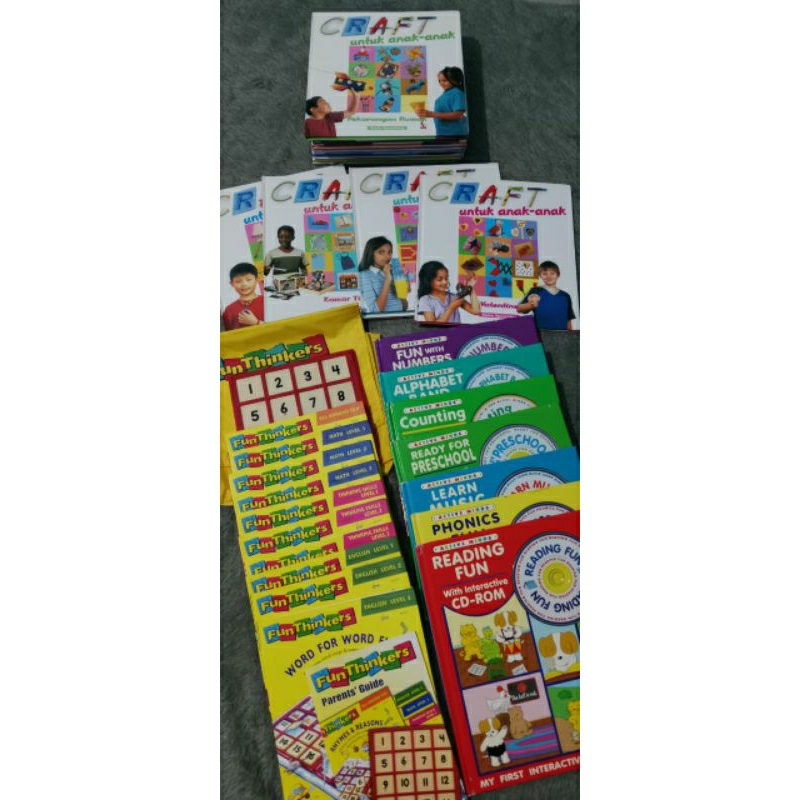 Jual gRoLier fun Thinkers Original/buku edukasi anak (1paket lengkap ...