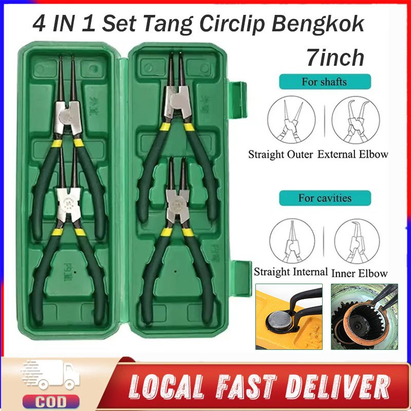 Jual 4 pcs Tang Circlip tang snap ring set 7 Inch Set Tang Circlip ...