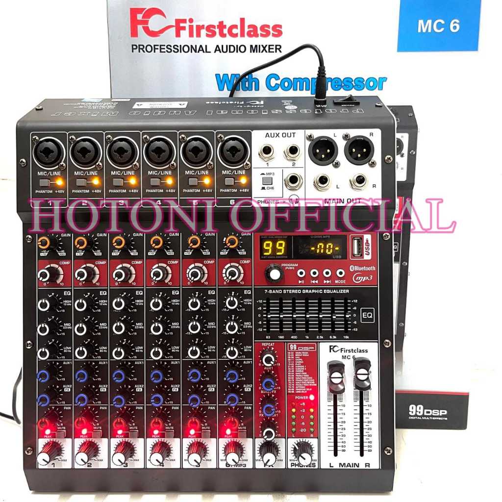 Jual Mixer Audio First Class FC MC 6 or FC MC 4 With Compressor Original Micer Audio FirstClass ...