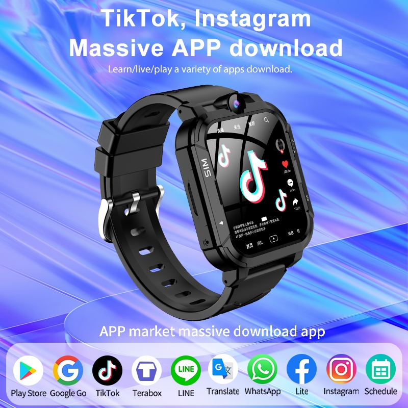 Jual Grownado Jam tangan Smartwatch 4G anak Anti Air IP68 Jam tangan anak 4G Video call telepon ...