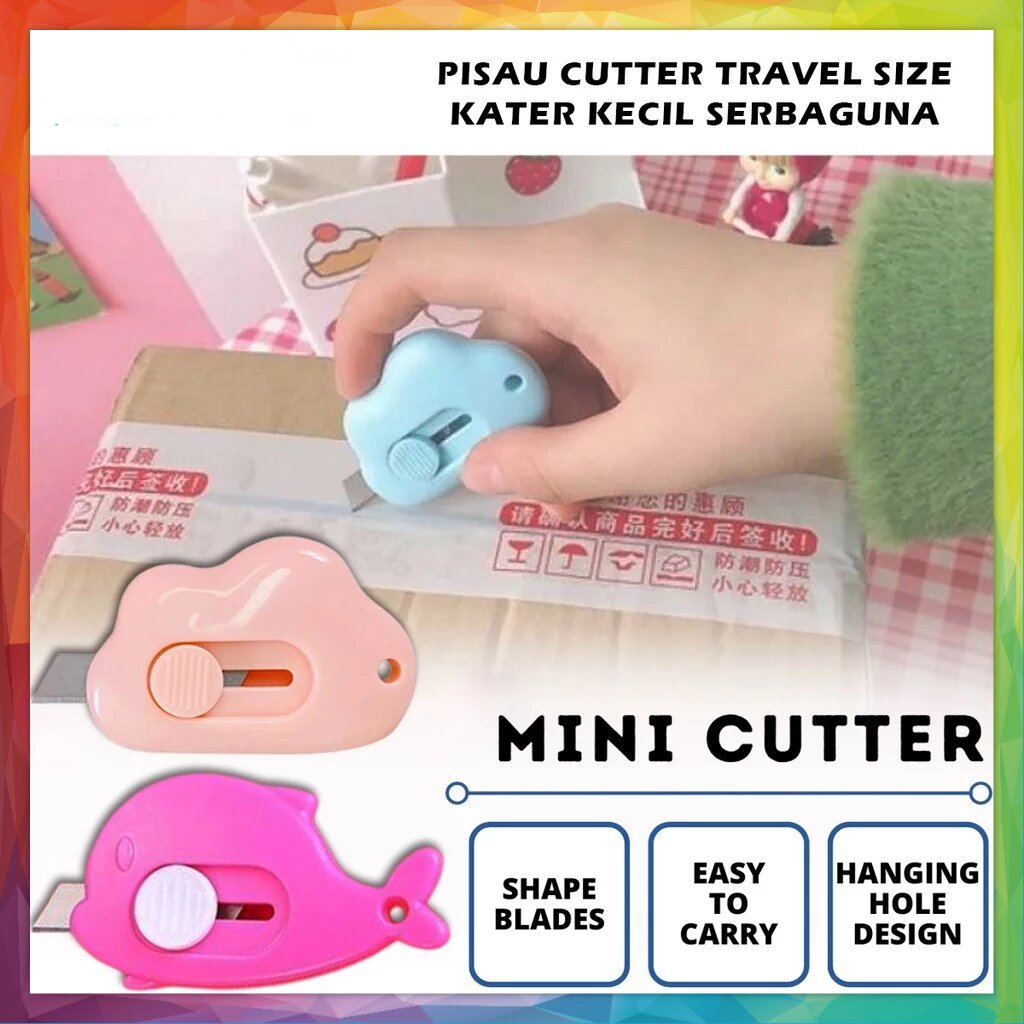 Jual Cutter Mini Motif Dolphin Pisau Kecil Model Dolphin Alat Bantu ...