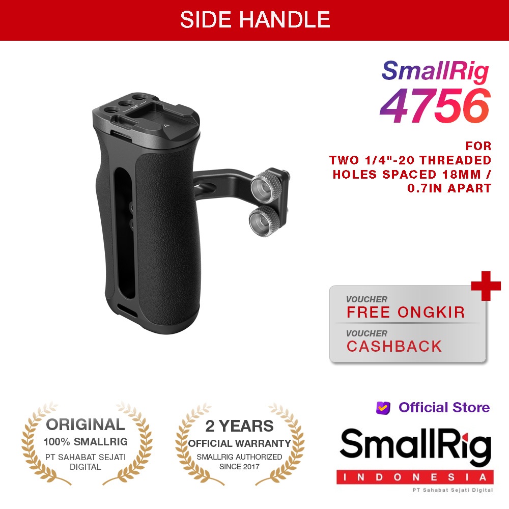 Jual SmallRig mini Side Handle with 1/4"-20 Screws 4756 | Shopee Indonesia