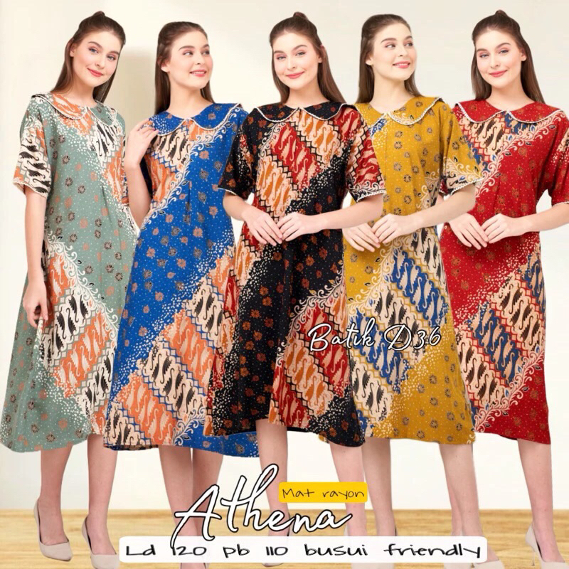 Jual SEMERBAK BATIK ORI DASTER RAYON PREMIUM ATHENA BUSUI FRIENDLY ...
