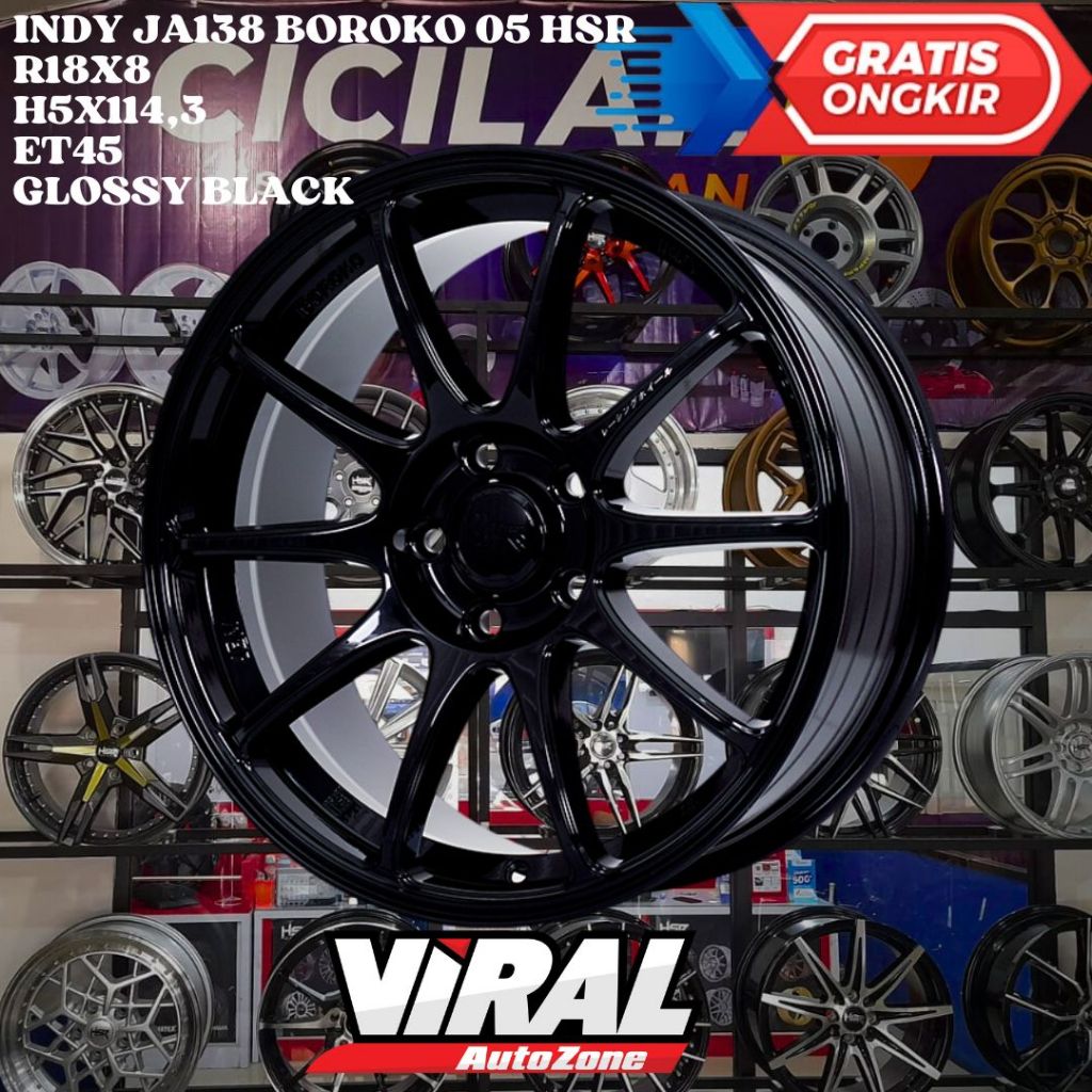 Jual Velg Mobil Ring 18 HSR INDY BOROKO R18 UNTUK RUSH TERIOS TUCSON ACCORD | Shopee Indonesia