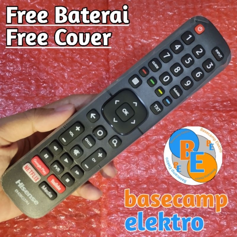 Jual Remote TV HISENSE Smart Original EN2BQ27H Asli Original Free Cover ...