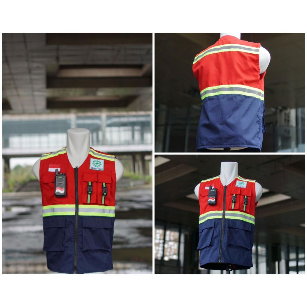 Jual ROMPI SAFETY/ROMPI K3/ROMPI SAFETY VEST/BAHAN DRILL M-XXL FREE ...