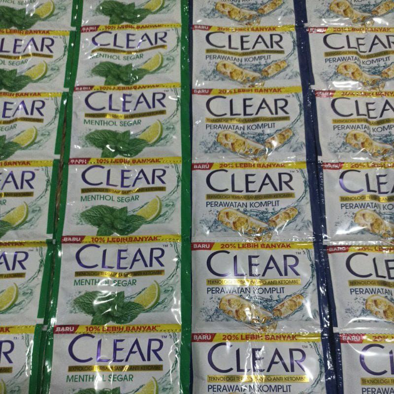 Jual SHAMPO CLEAR SACHET SATU RENCENG ISI 12 PCS | Shopee Indonesia