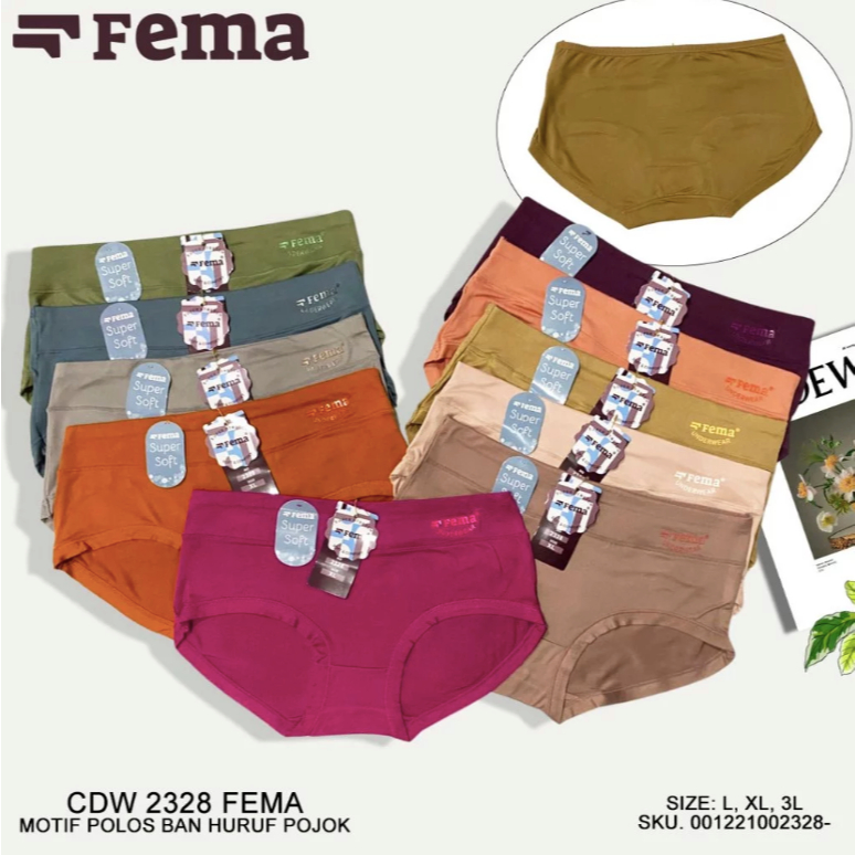 Jual Cd Fema 2328 Celana Dalam Wanita Dewasa Bahan Katun Super Soft ...