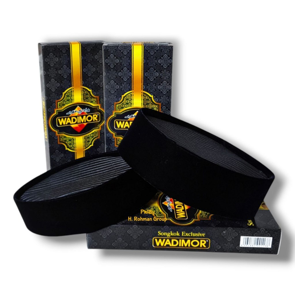 Jual Peci Wadimor Full Ac | PECI SONGKOK HITAM WADIMOR | Kopiah Wadimor ...