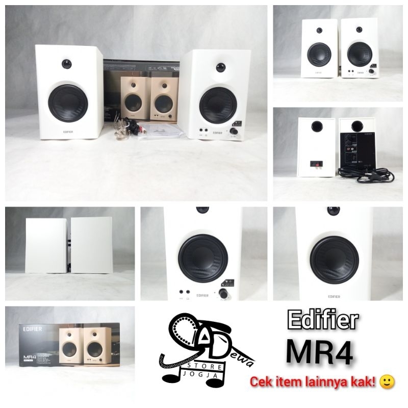 Jual EDIFIER MR4 SPEAKER MONITOR FLAT MONITORING MR 4 bkn R1080T r1700t ...