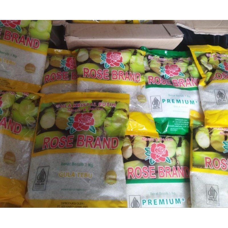 Jual Gula Pasir Kemasan 1 KG Rose Brand | Shopee Indonesia