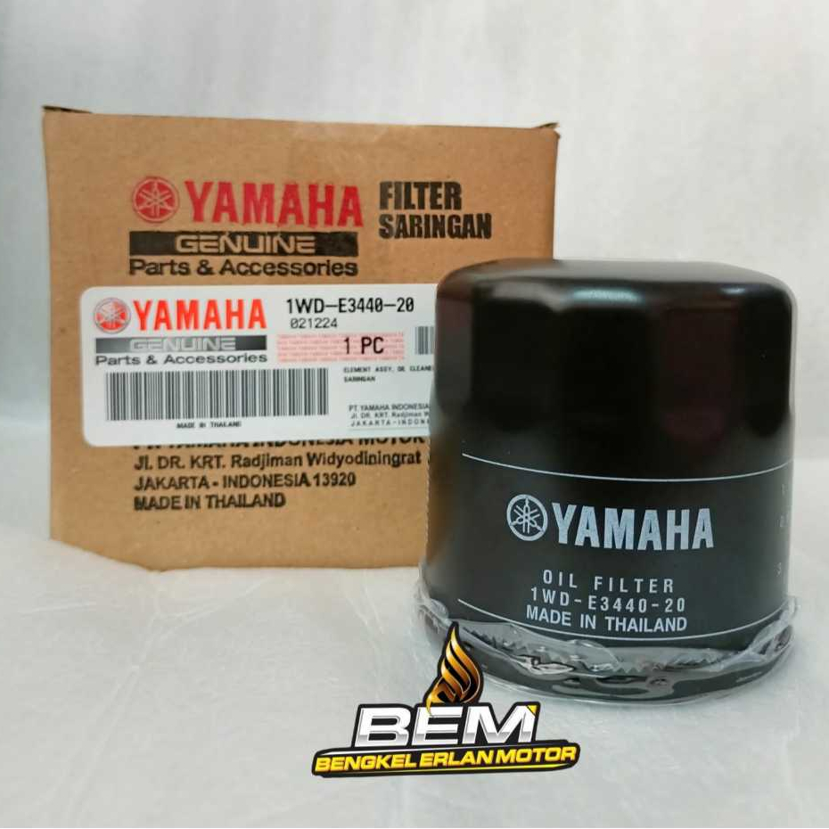 Jual FILTER OLI R25 1WD-E3440-10 ORIGINAL YAMAHA Filter Oli oil R25 R ...