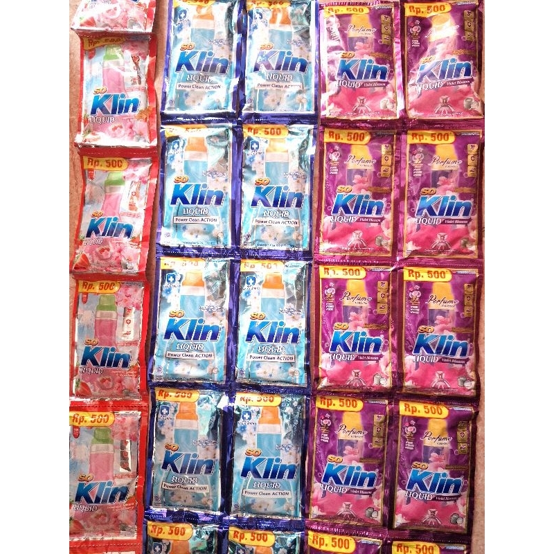 Jual sabun cuci pakaian baju soklin so klin renceng murah sayang rose ...