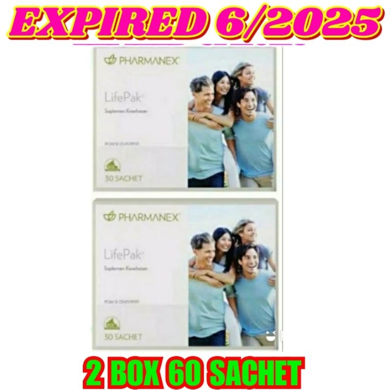 Jual Life pak lifepac (2 box) 60 sachet ED 6/2025 suplemen LIFEPACKKKKK ...