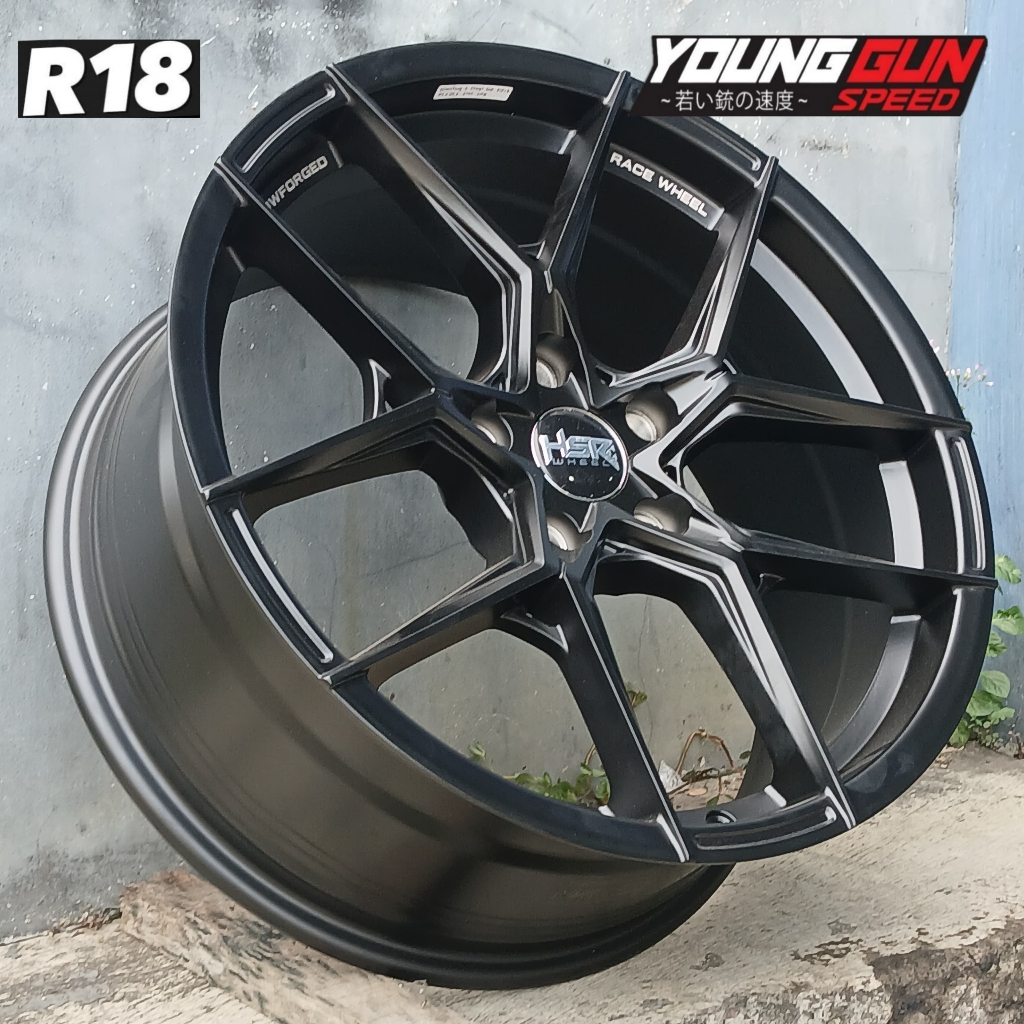 Jual Pelek racing ring 18 hsr wurzburg 2 hole 5x114,3 untuk innova xpander terios rush velg 18 ...