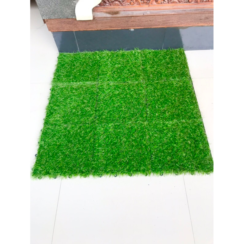 Jual Rumput Sintetis Jepang size 30x30cm knockdown bisa bongkar pasang ...