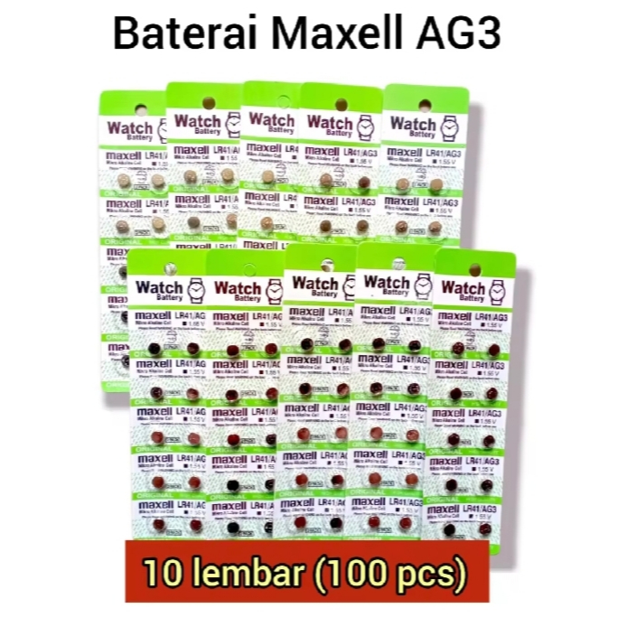 Jual Baterai AG3/LR41- ISI 10 LEMBAR | Shopee Indonesia