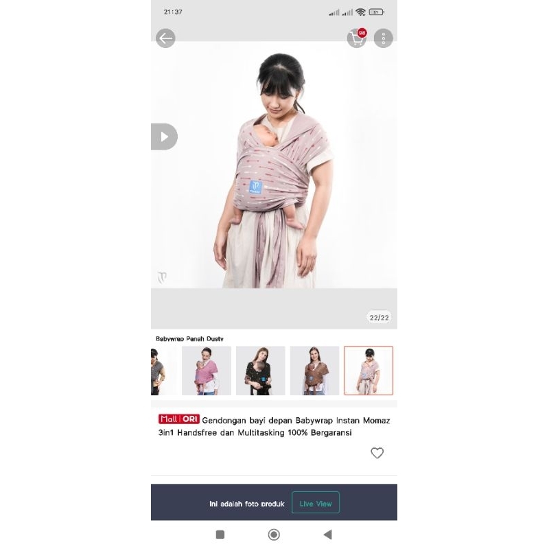 Jual Gendongan instan momaz | Shopee Indonesia