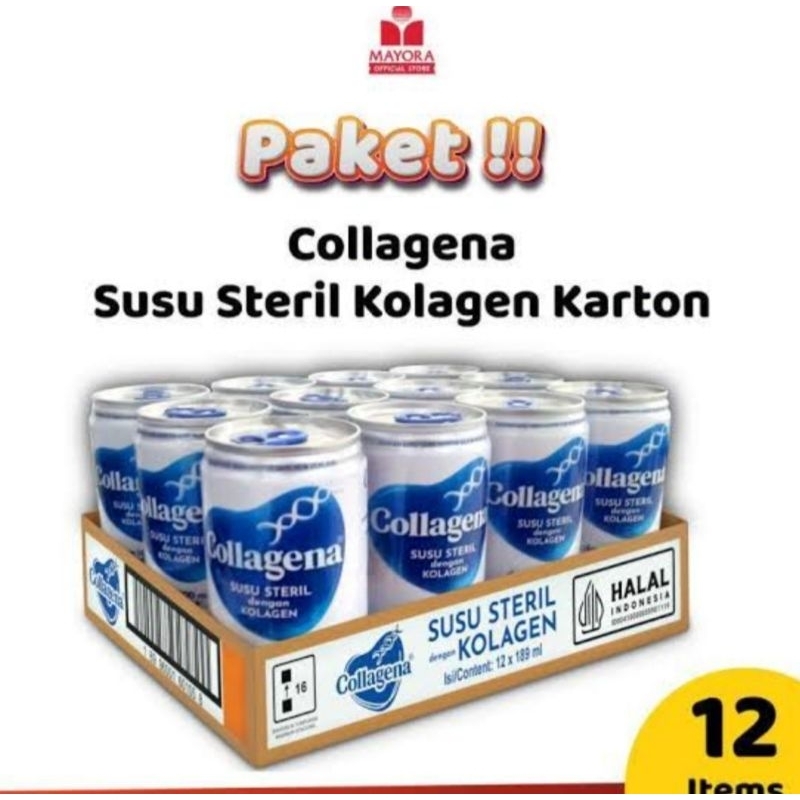 Jual COLLAGENA SUSU STERIL MAYORA 189 ml × 12 KALENG | Shopee Indonesia