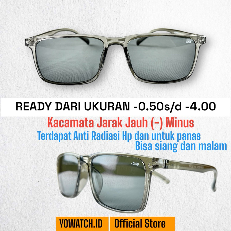 Jual !! BEST SELLER !! Kacamata Minus Rabun Jauh Photocromic | Pria dan ...