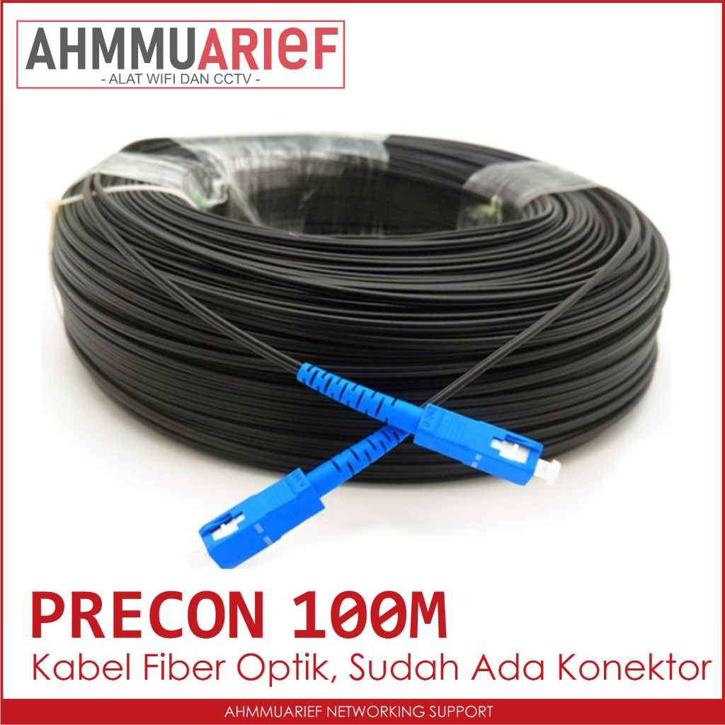 Jual KABEL PRECON 100M 100 M METER FIBER OPTIK CABLE DROPCORE SM 1 CORE | Shopee Indonesia