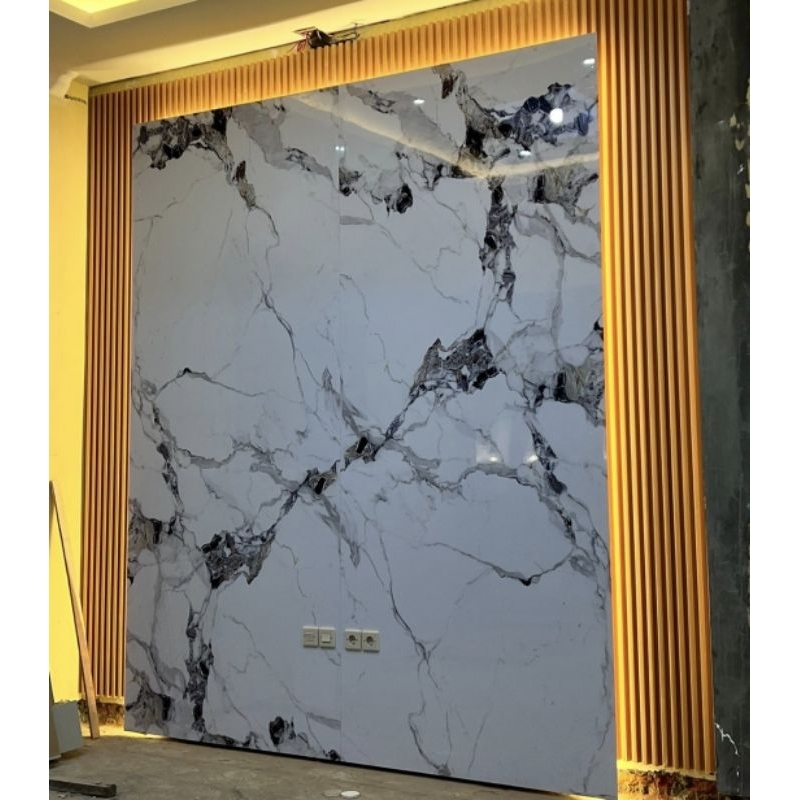 Jual papan wall panel marmer pvc board interior ruang tamu kamar tidur ...